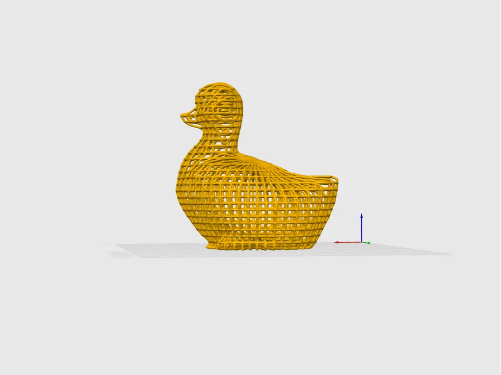 Wire mesh duck by AmirMakes - MakerWorld