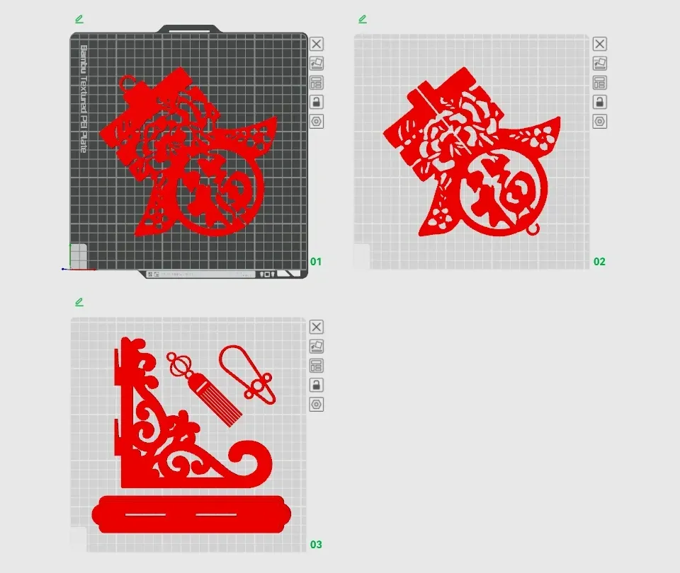 2025 Year of the Snake New Year Couplets, Fu Character Ornaments, Three ...