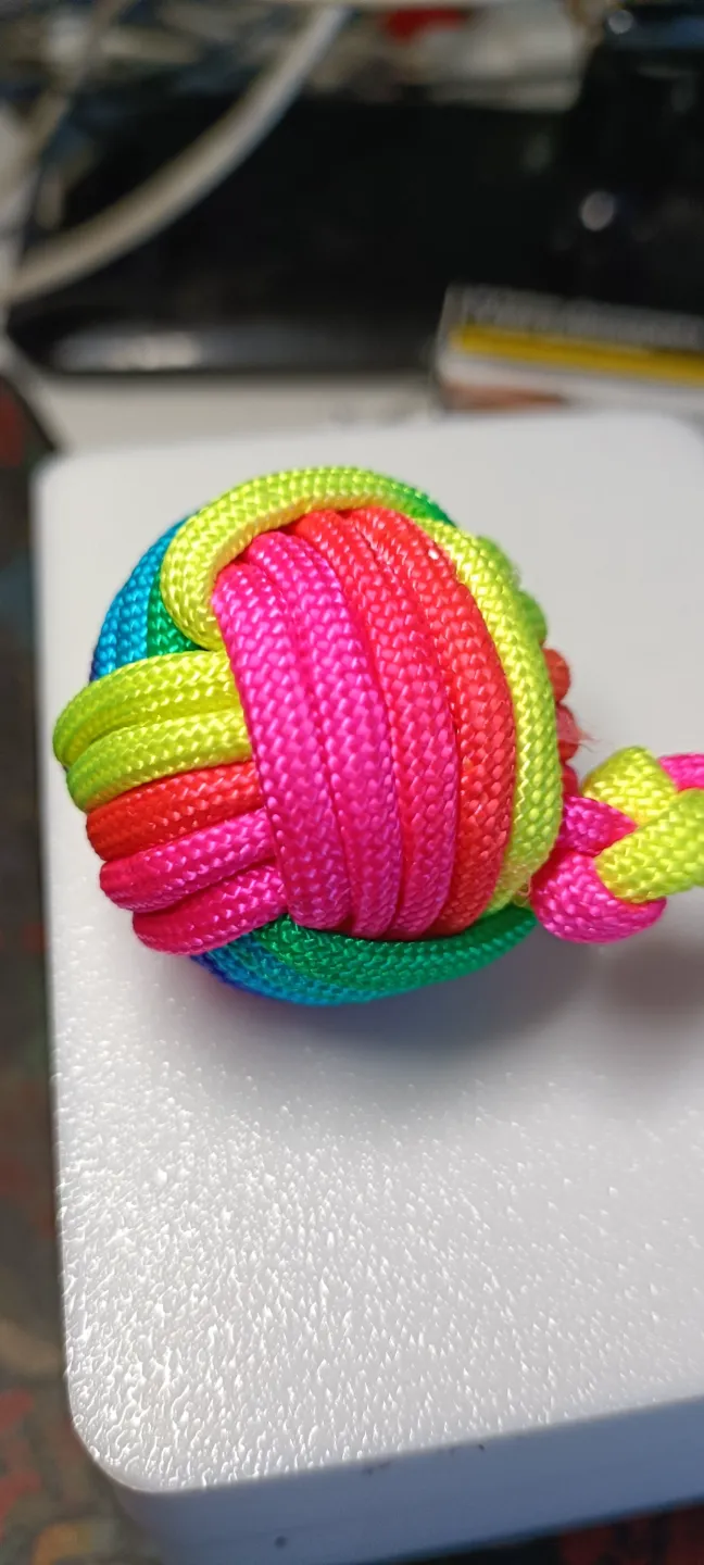 Paracord monkey fist wristband frame 23.5 mm by danexh MakerWorld ...