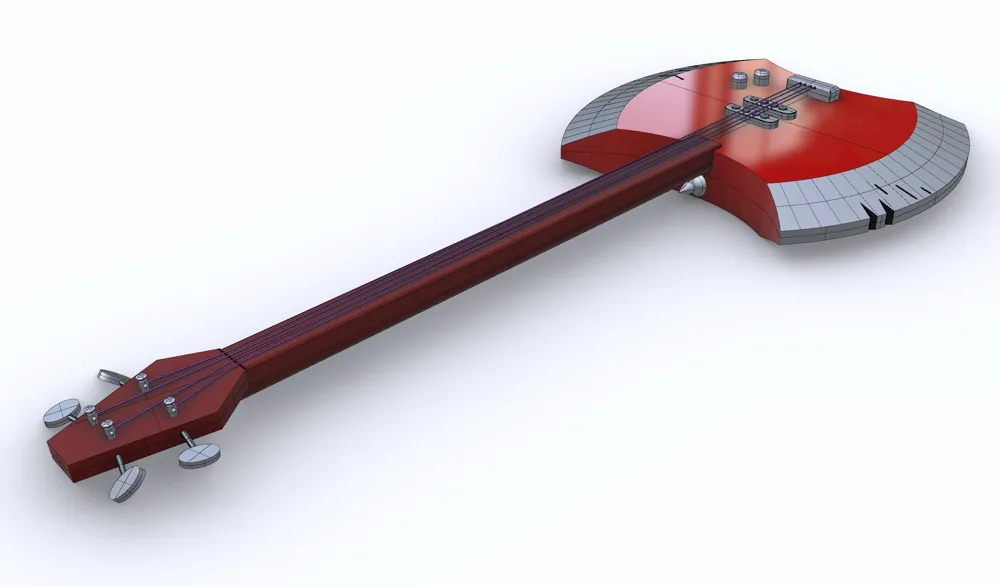 Adventure Time Marceline's Bass Axe by Ubermeisters MakerWorld ...
