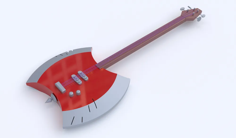 Adventure Time Marceline's Bass Axe by Ubermeisters MakerWorld ...
