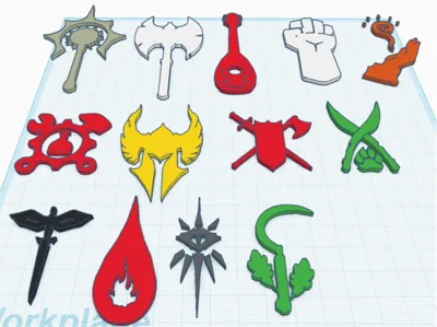 D&D 5E Class Symbols by Stony Plain Public Library - MakerWorld