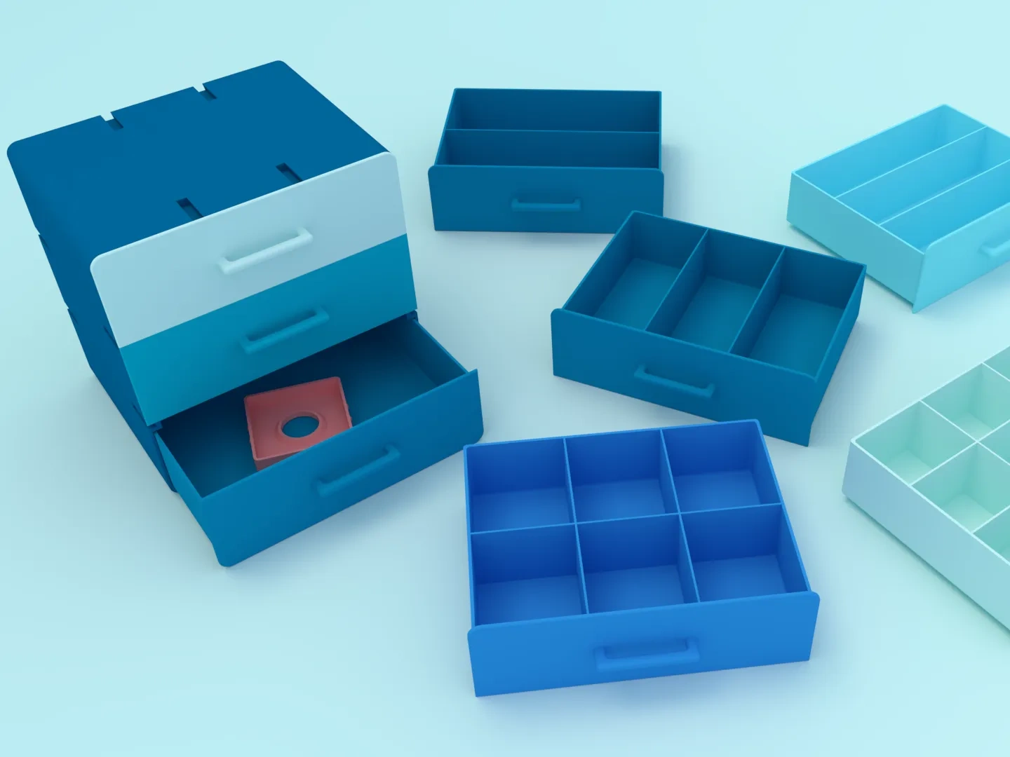 Three-Layer Small Drawer by Miao9527 - MakerWorld