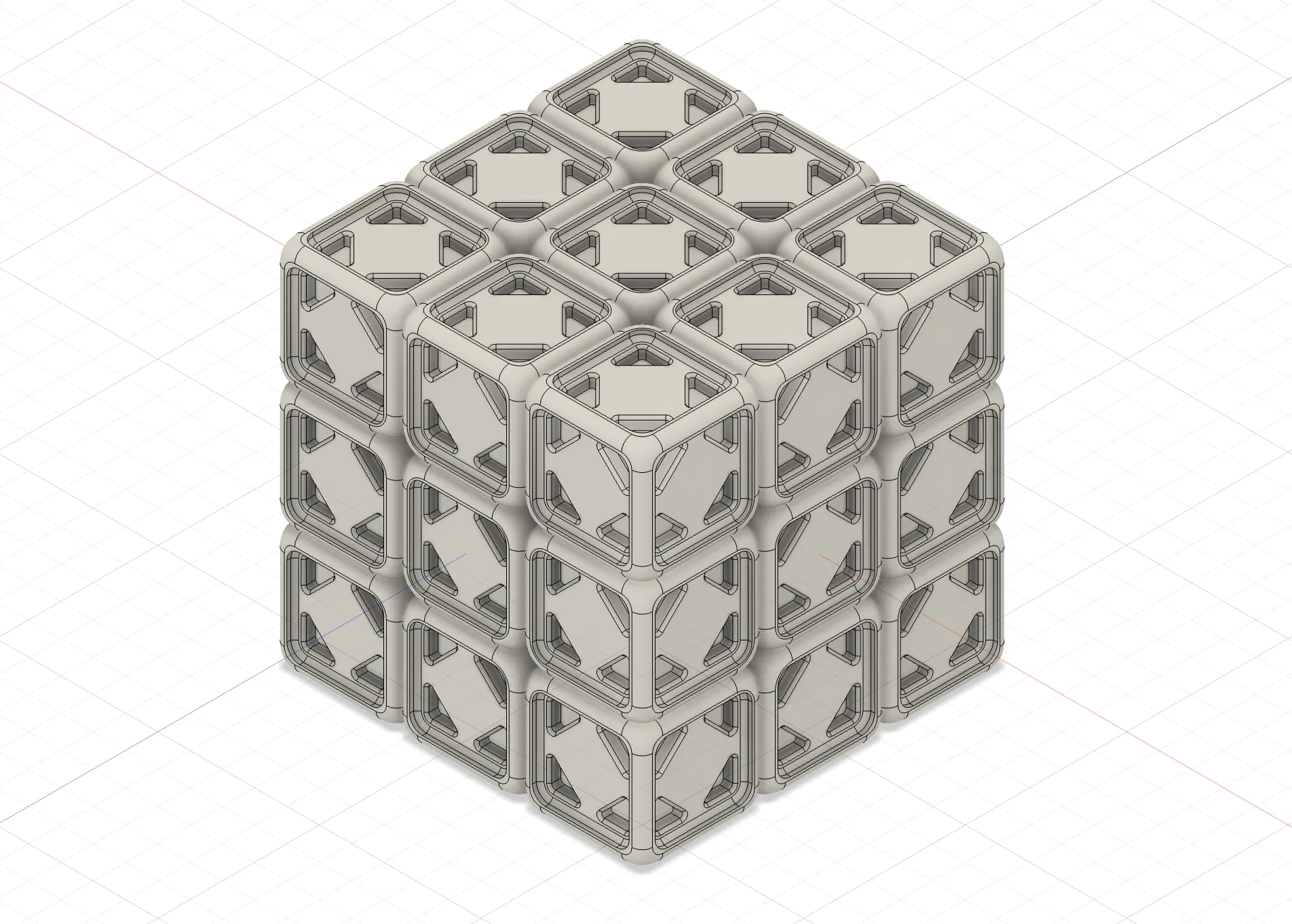 V1.3 Rubik Cube Like Puzzle Tile Style 3x3x3 - Free 3D Print Model ...