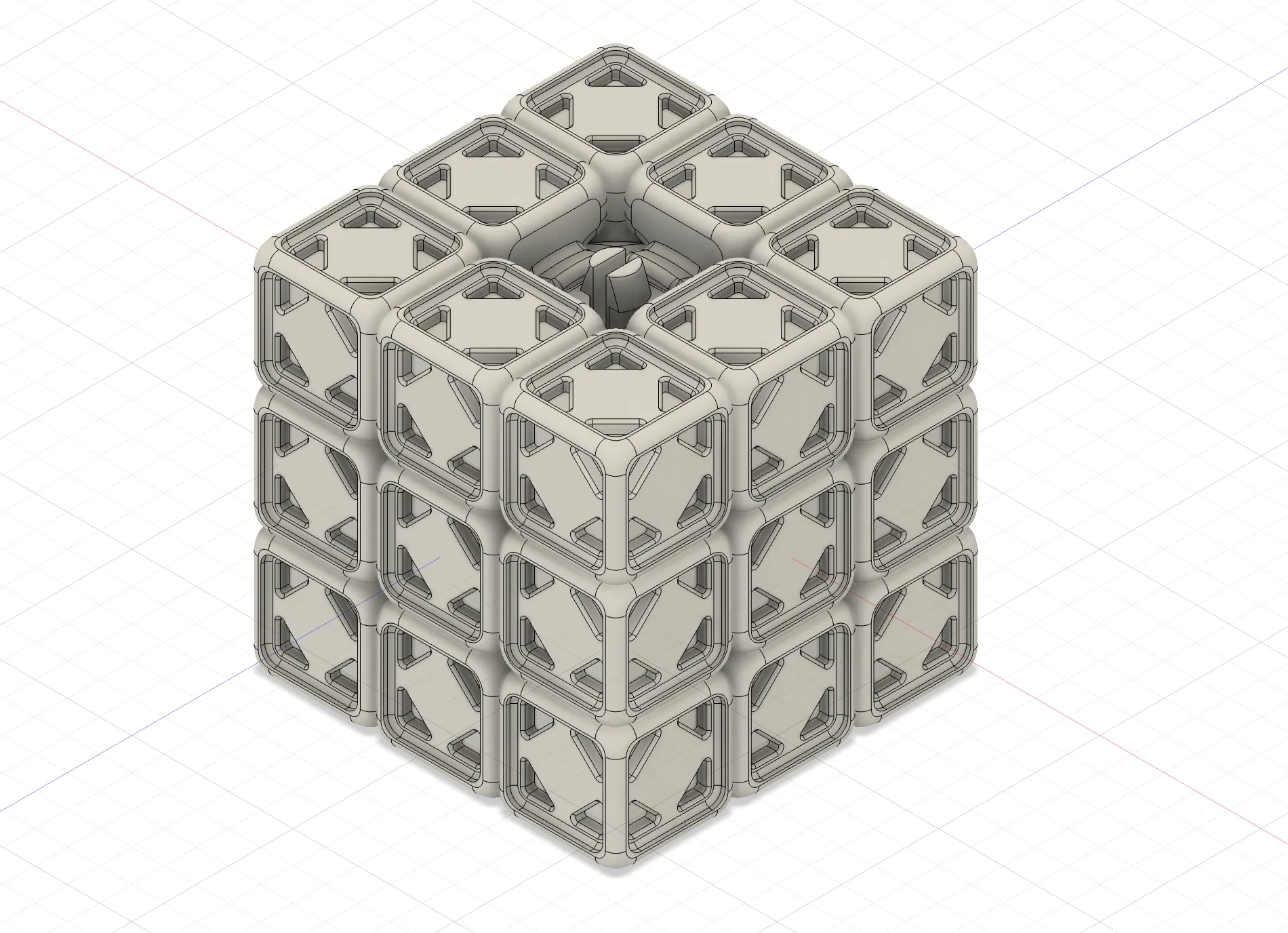 V1.3 Rubik Cube Like Puzzle Tile Style 3x3x3 - Free 3D Print Model ...