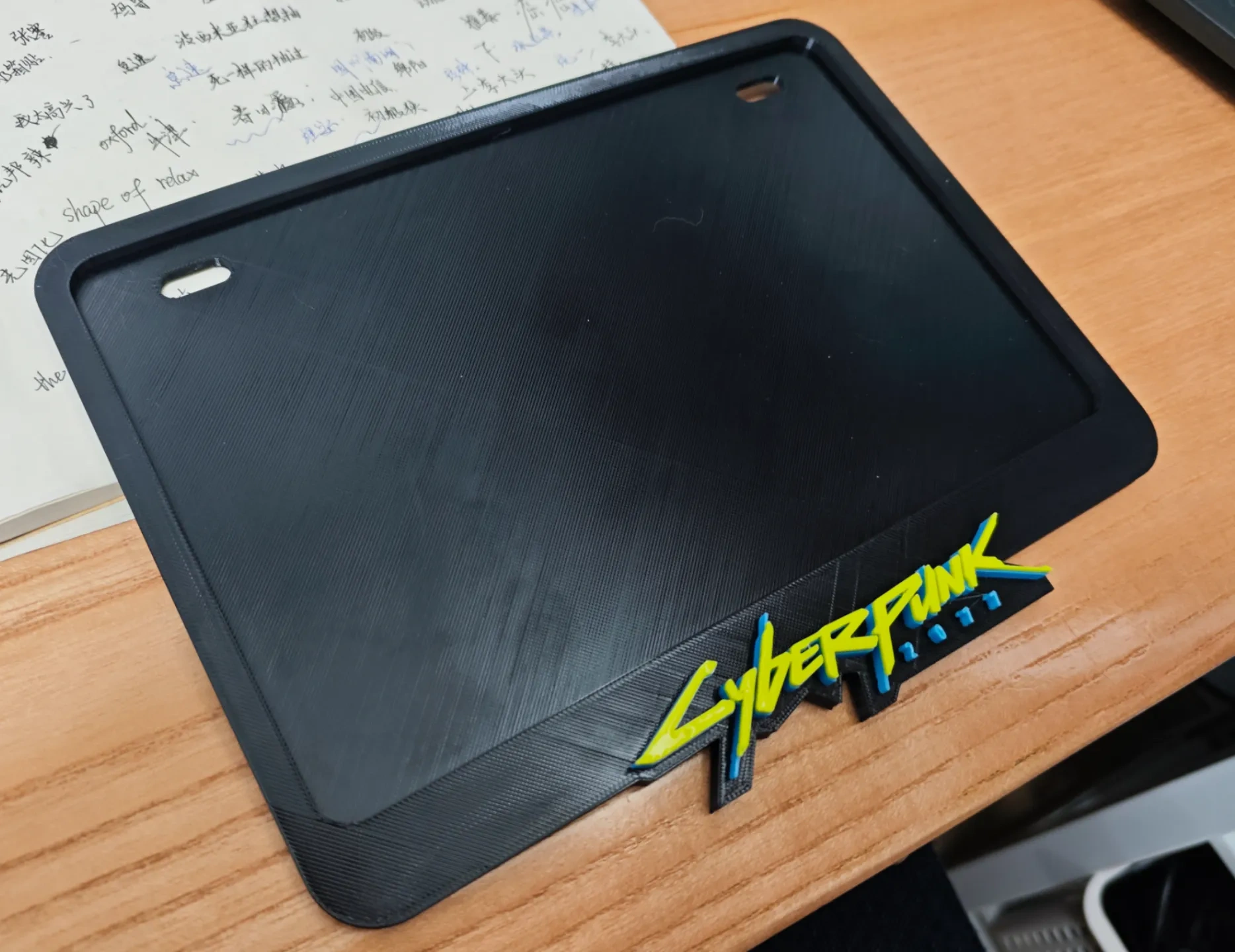 Motorcycle license plate frame with cyberpunk logo Remixed by user ...