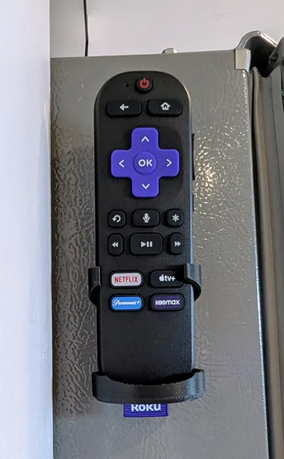 Roku Remote Holder by mfischer79 MakerWorld: Download Free 3D Models