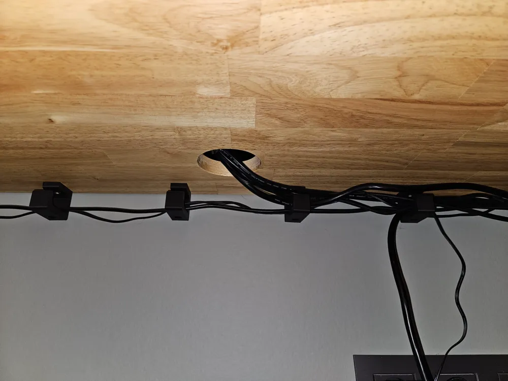 Under desk cable management, cable hook by WrdVdb MakerWorld: Download ...