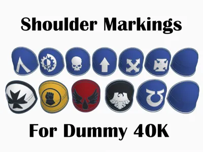 Shoulder Markings For Dummy 40K by QuickFrostbite - MakerWorld