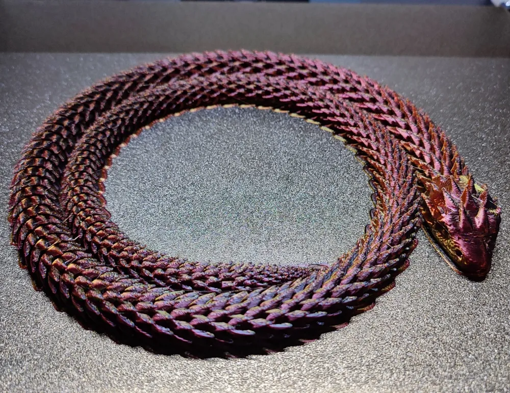 Ultra articulated Snake - up to 2,3m long !!! by Maker81 MakerWorld ...