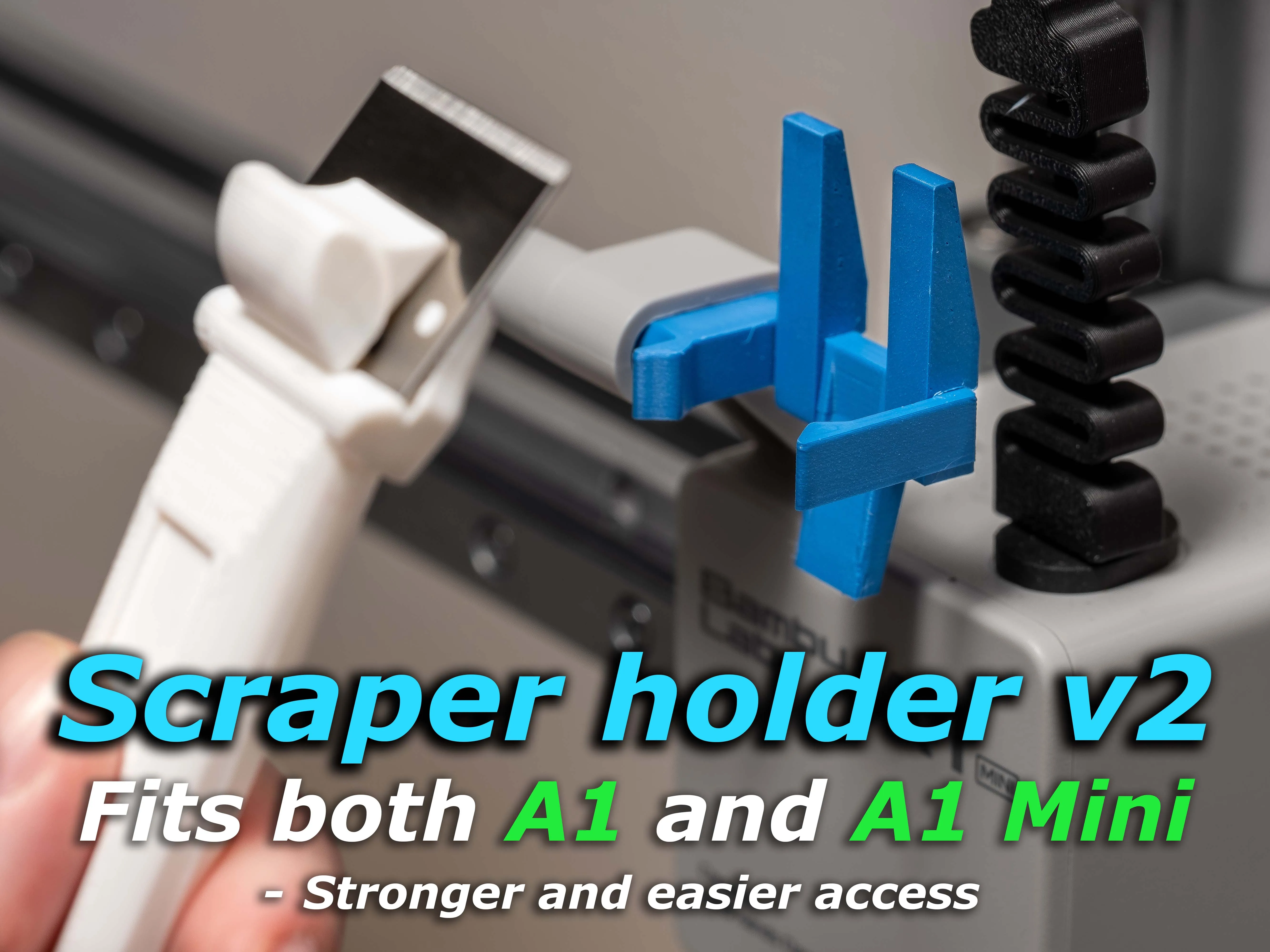 Bambu Lab Scraper holder for A1 & A1 Mini by Nicolai Kilhof MakerWorld ...