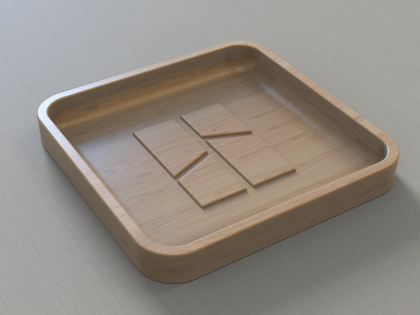 Wooden Tray with Bambu Lab branding (Printable on A1 Mini) by ...