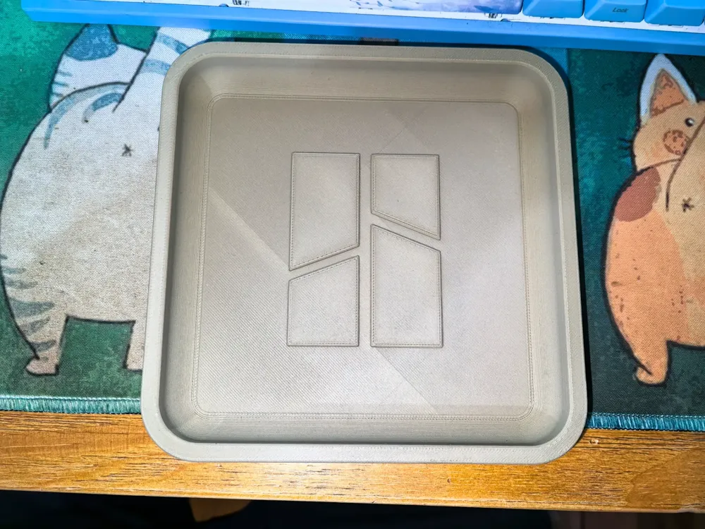 Wooden Tray with Bambu Lab branding (Printable on A1 Mini) by ...