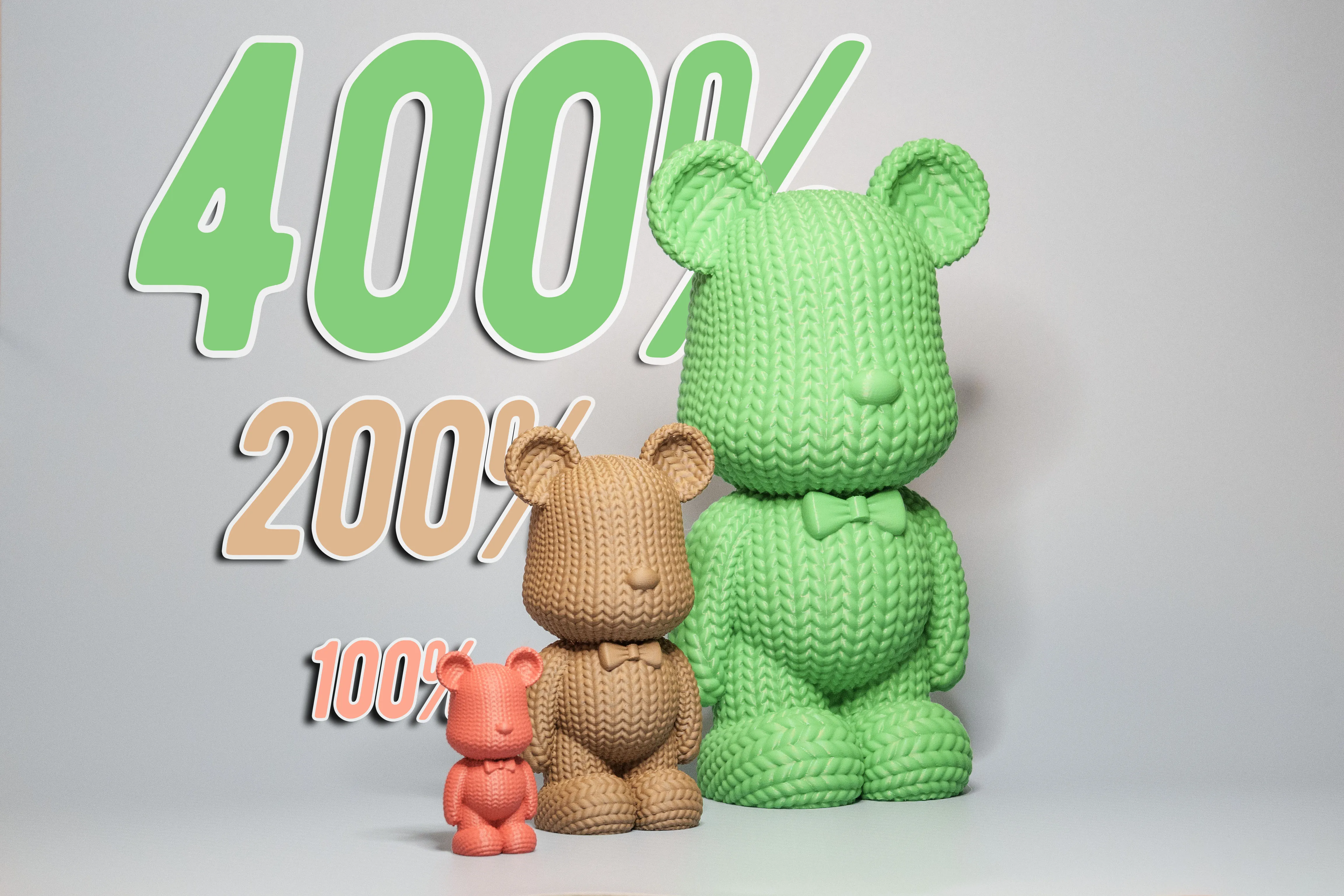 Knitted Bearbrick Keychain by lost_z MakerWorld: Download Free 3D Models