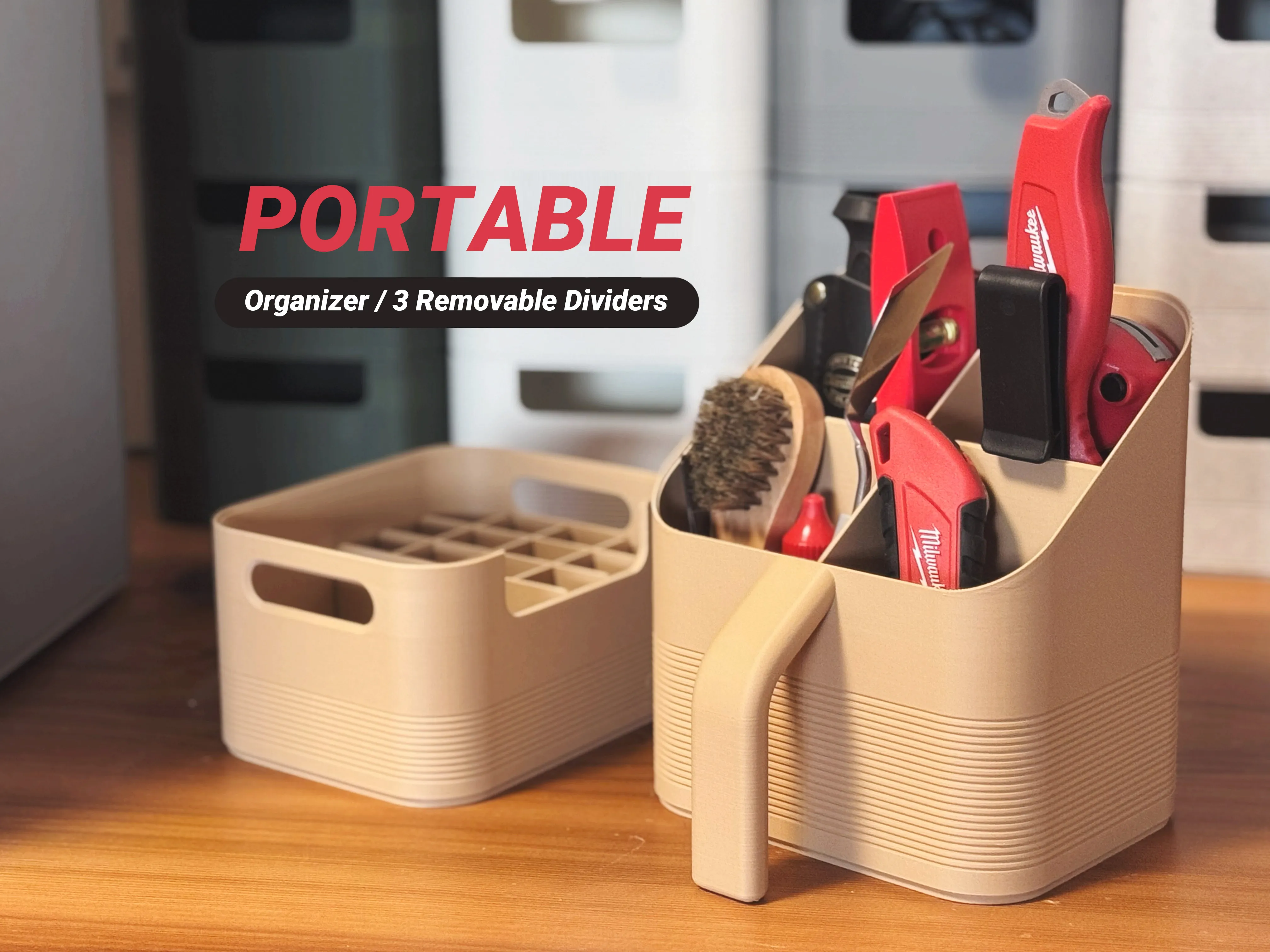 Desk Organizer - Slanted Cube by Meyui MakerWorld: Download Free 3D Models