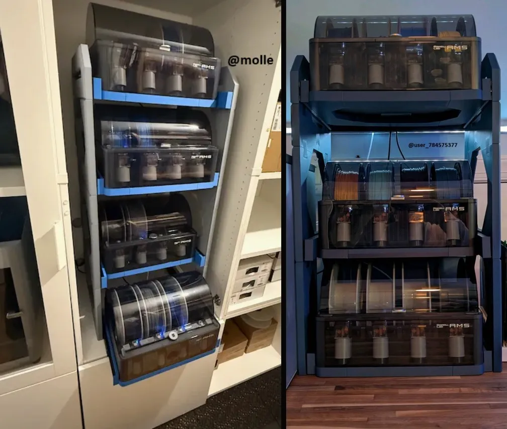 Dual AMS Sliding Rack - Bowtie Assembly by Will MakerWorld: Download ...