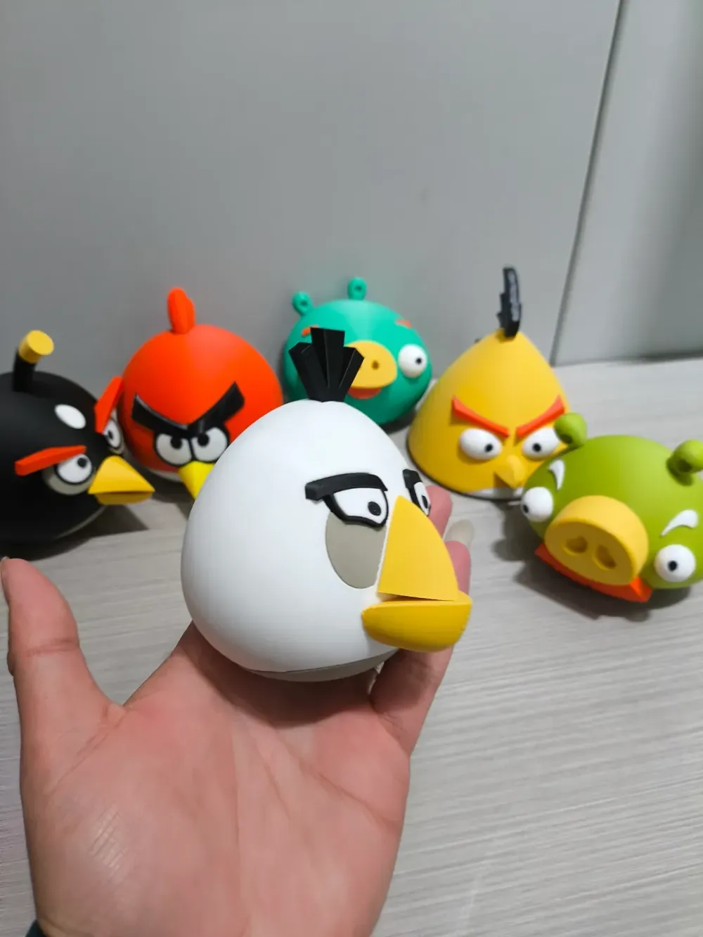 Angry Birds White Bird Multicolor Glue-Free Assembly Version (Adaptable ...