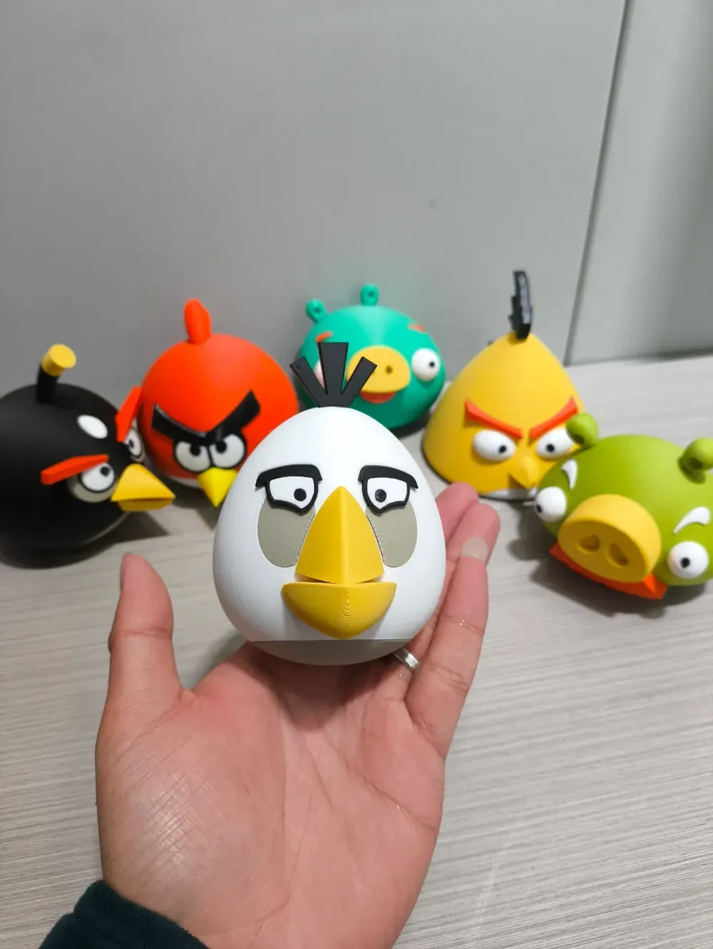 Angry Birds White Bird Multicolor Glue-Free Assembly Version (Adaptable ...