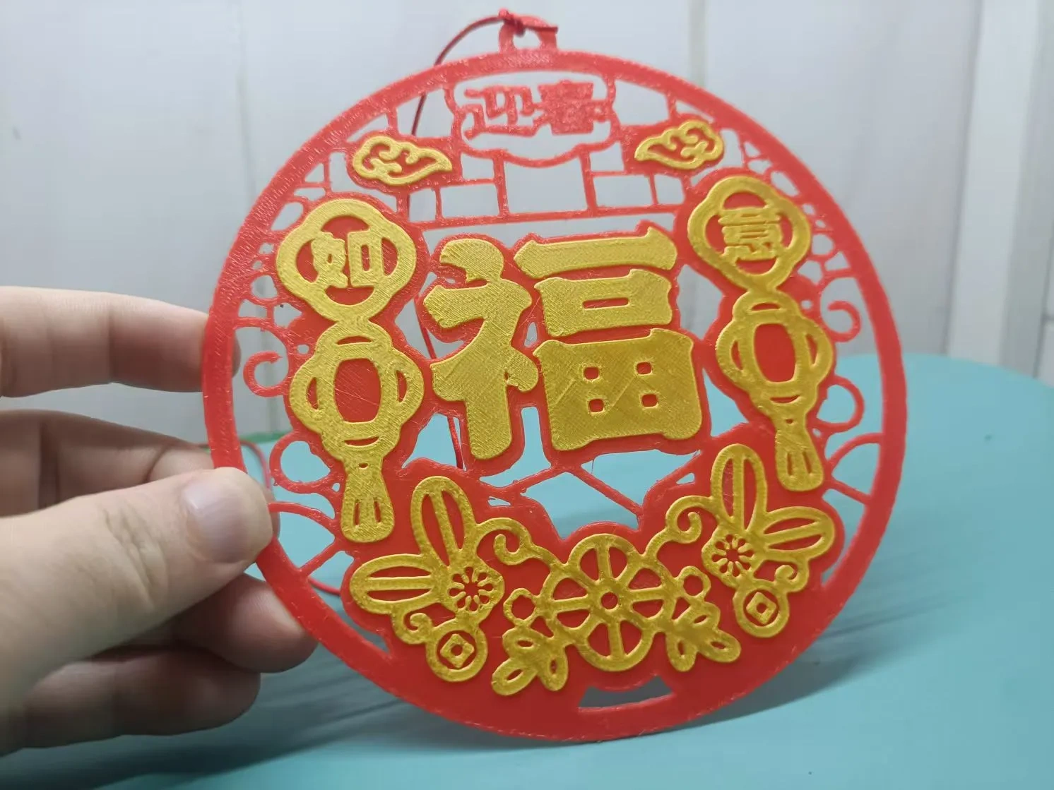 Spring Festival Blessings Window Decoration, No AMS Required by Heart ...
