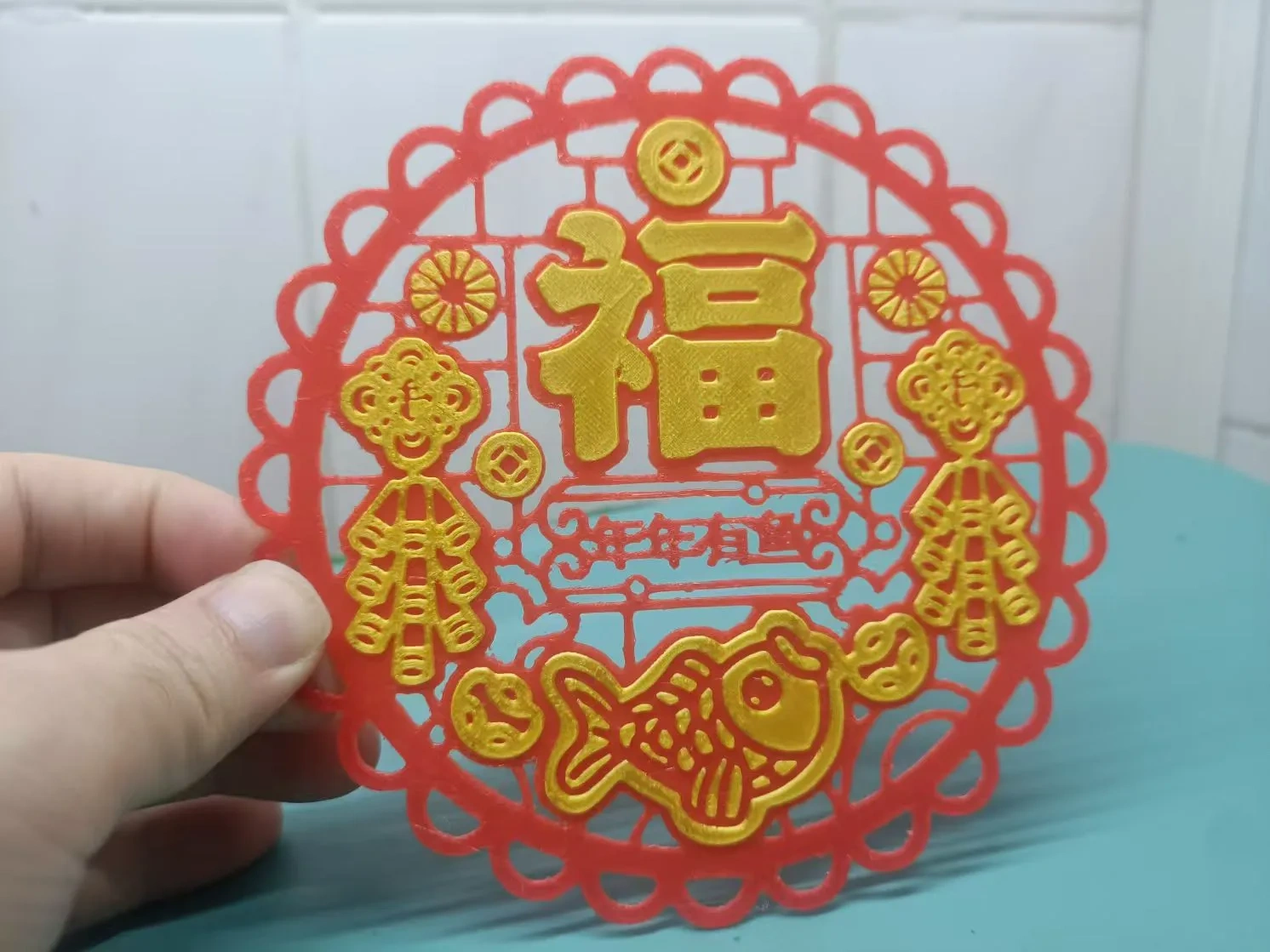 Abundant Blessings Window Decoration for the Lunar New Year No AMS ...