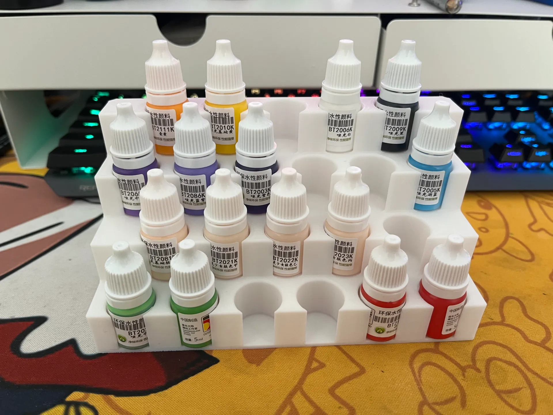 Water-based Paint Organizer Base by moonlight - MakerWorld