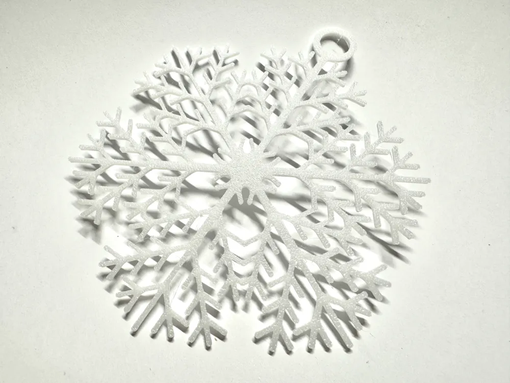 The snowflake decoration. Six-pointed snowflake by bar3de - MakerWorld