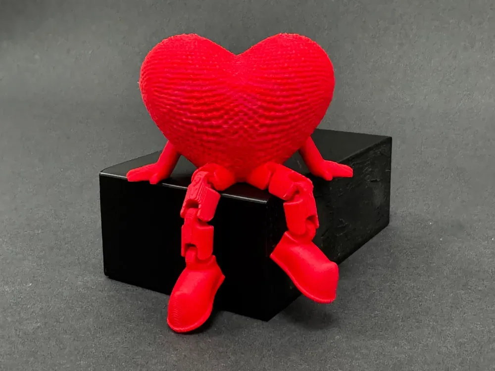 Articulated Heart - Plump Smooth - Valentine's Day - Free 3D Print ...
