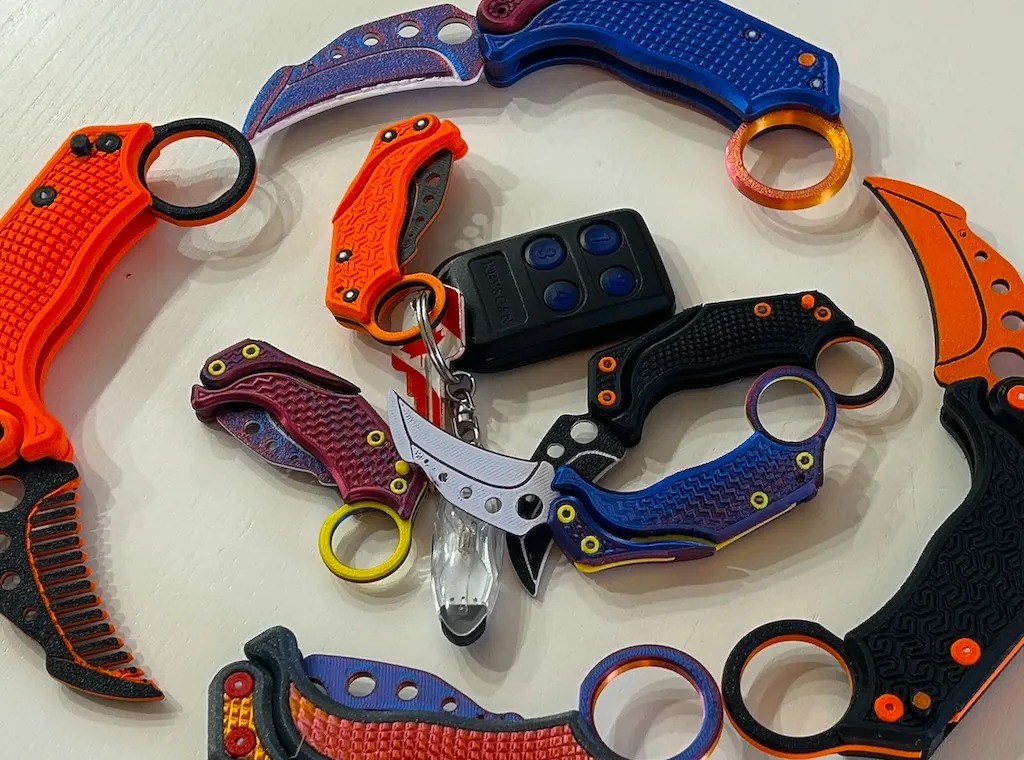 Keyring Gravity X Karambit Fidget Opener Knife by iczfirz MakerWorld ...