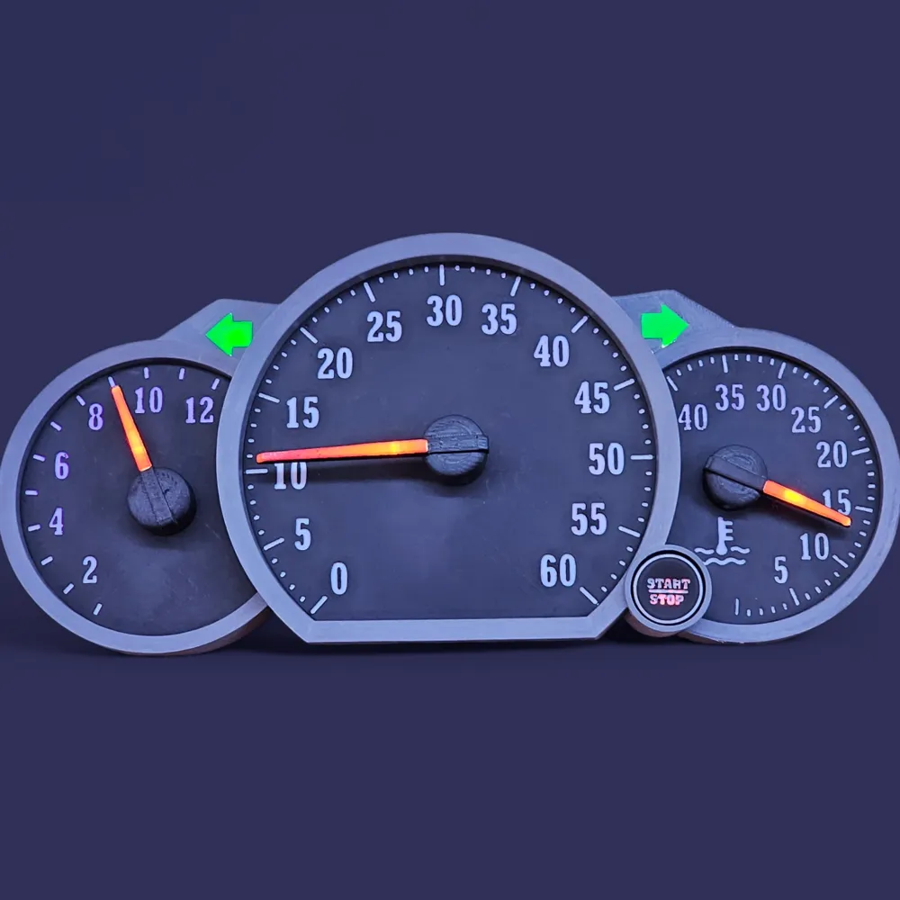 Car Speedometer Clock by FURKAN GÖLDAĞI - MakerWorld
