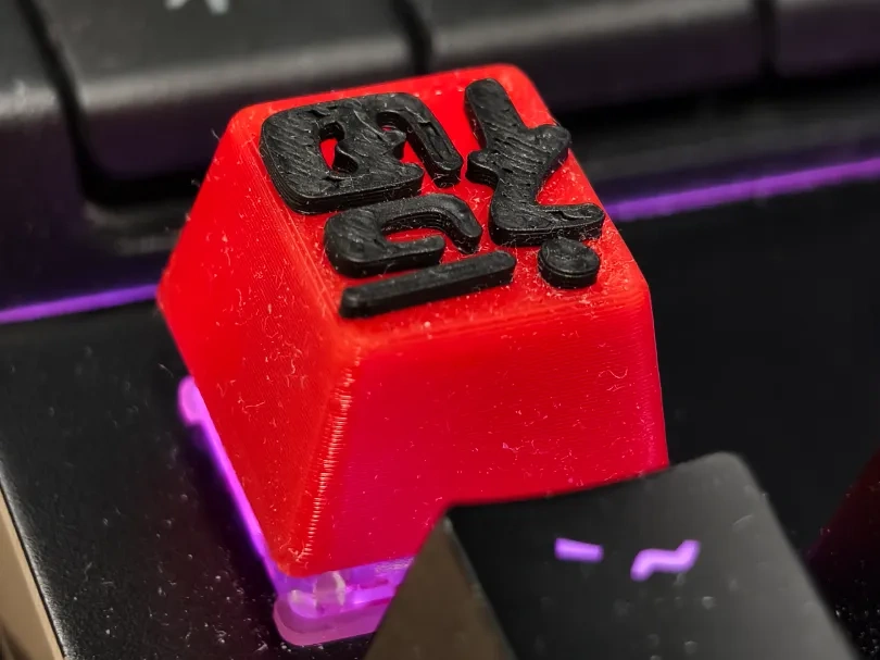 Fu character mechanical keyboard keycap by YAH MakerWorld: Download ...