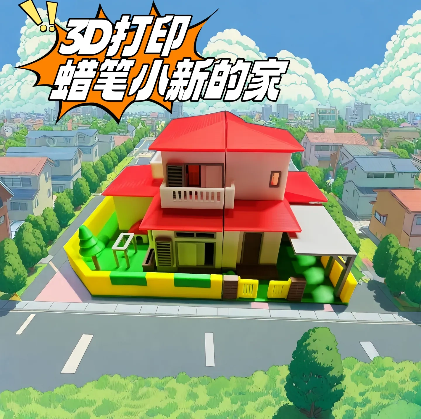 Crayon Shin-chan's House (Multicolor Openable) by user_1760951537 ...