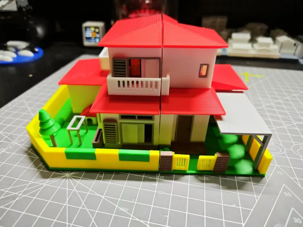 Crayon Shin-chan's House (Multicolor Openable) - Free 3D Print Model ...