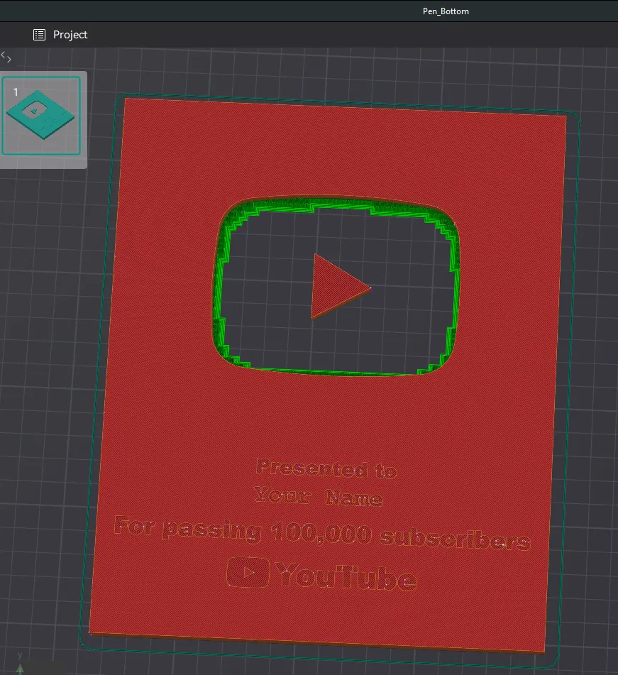 YouTube Silver Play Button - Free 3D Print Model - MakerWorld