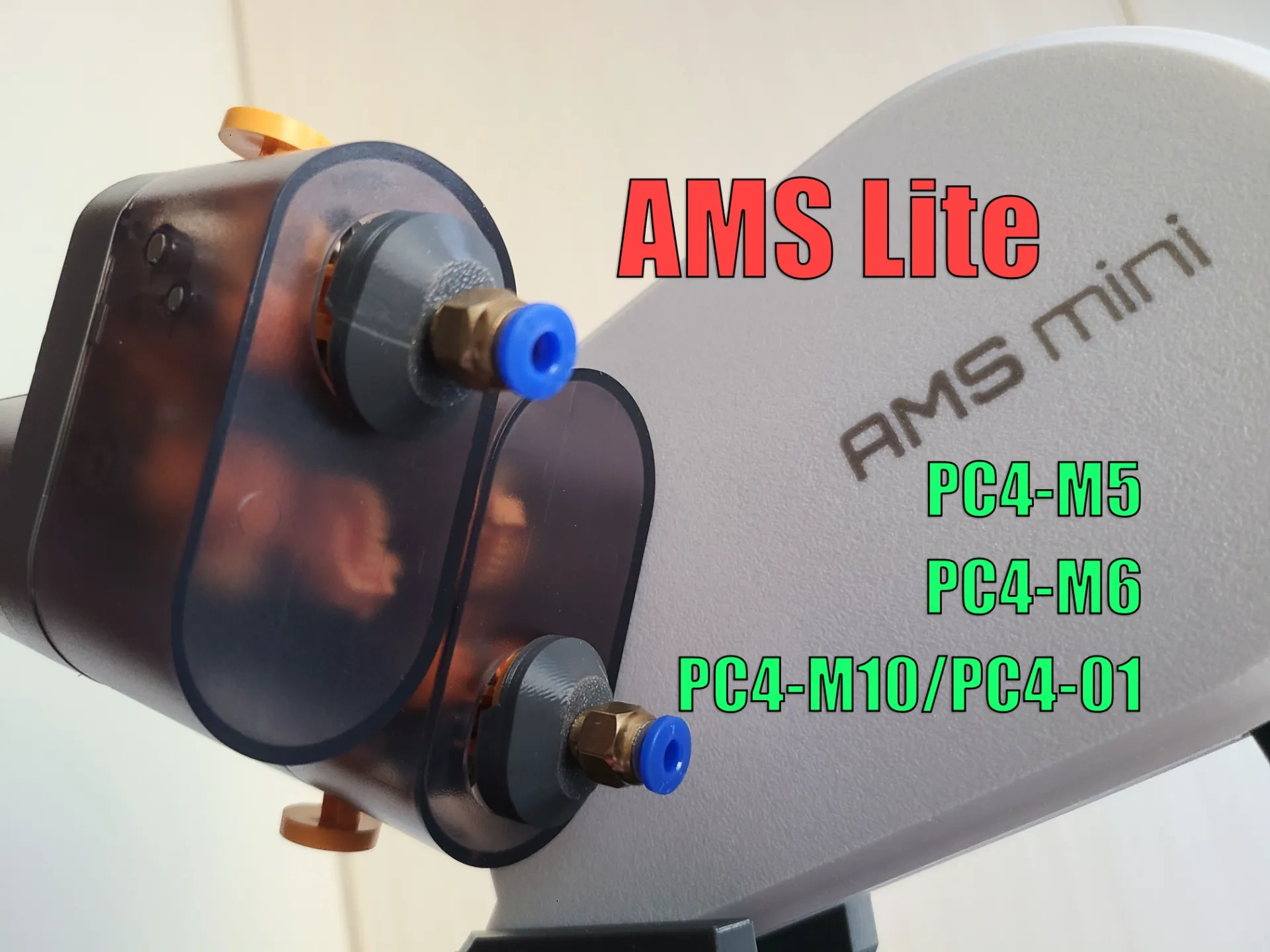 AMS lite PTFE tubing feed protector compatible with PC4-M5, PC4-M6, and ...