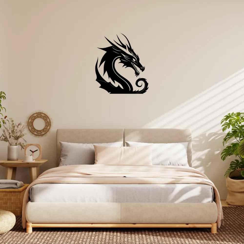 Eternal Flame Dragon Wall Art by cadkings - MakerWorld