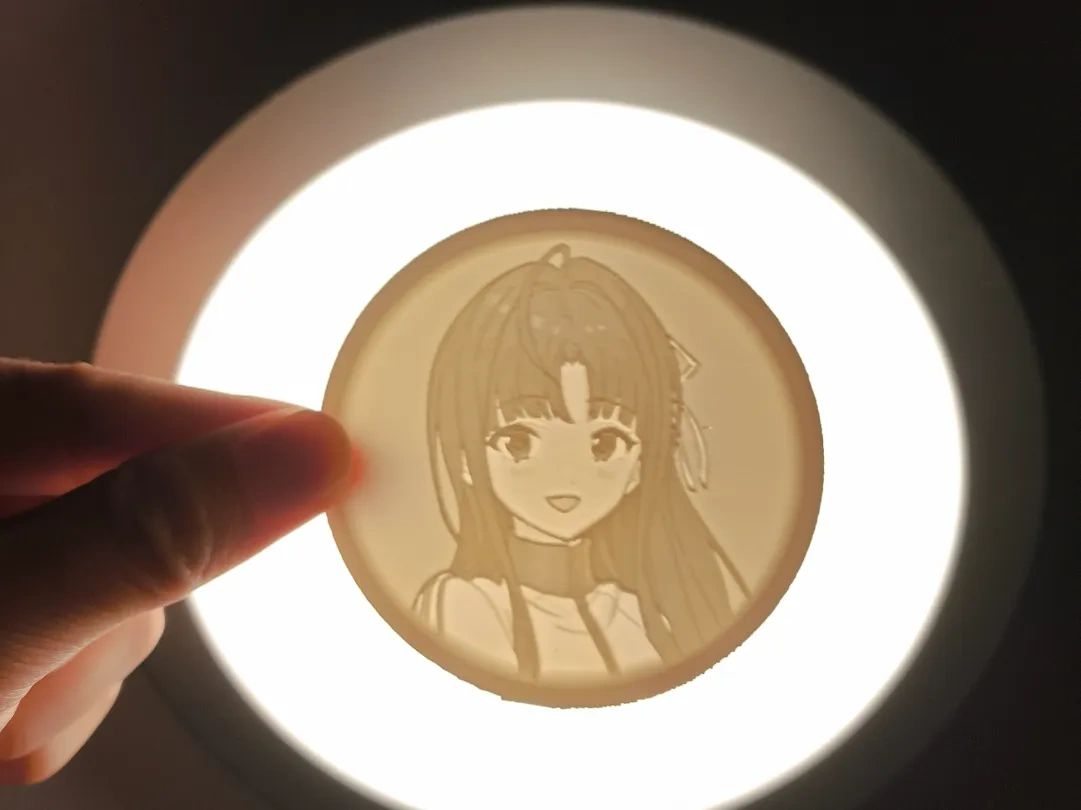 【GBC】Guiqi Anhe Mao Lithophane Badge by Minga - MakerWorld