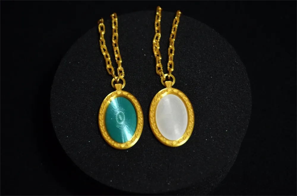 [Gold Inlaid Jade] Necklace by HOBBY研究所 - MakerWorld