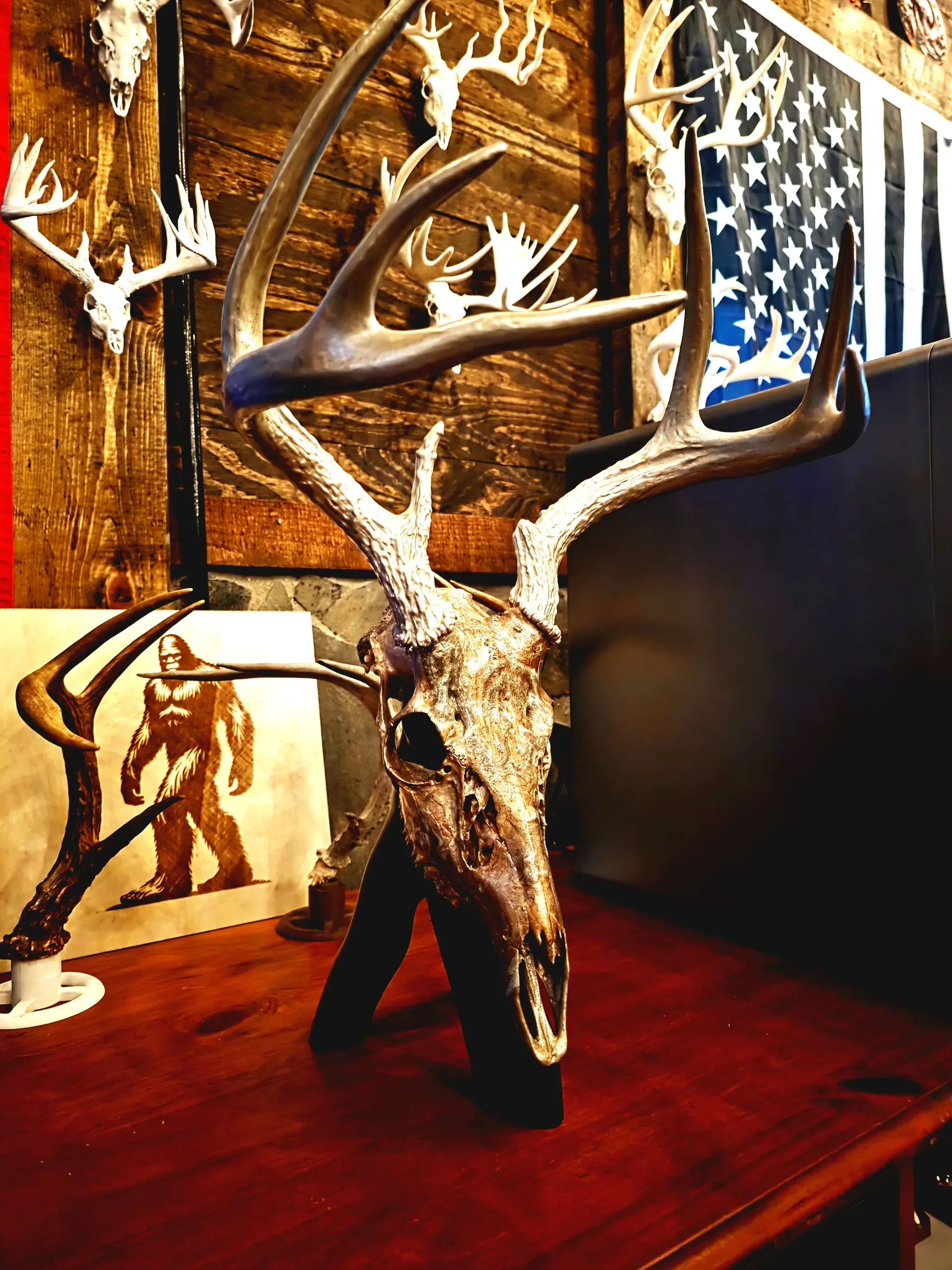Deer Skull Antler Mount - New Snap/Lock antlers - Free 3D Print Model ...