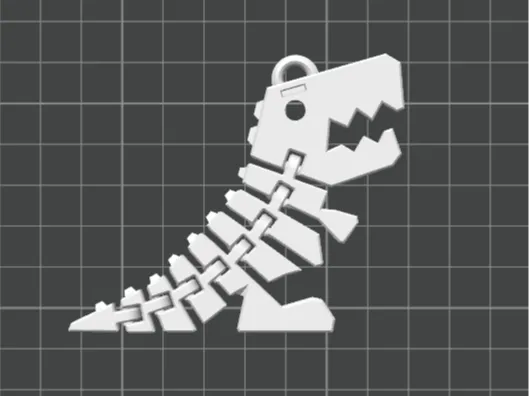 The Flexi Rex - keychain Remixed by GIANO - MakerWorld