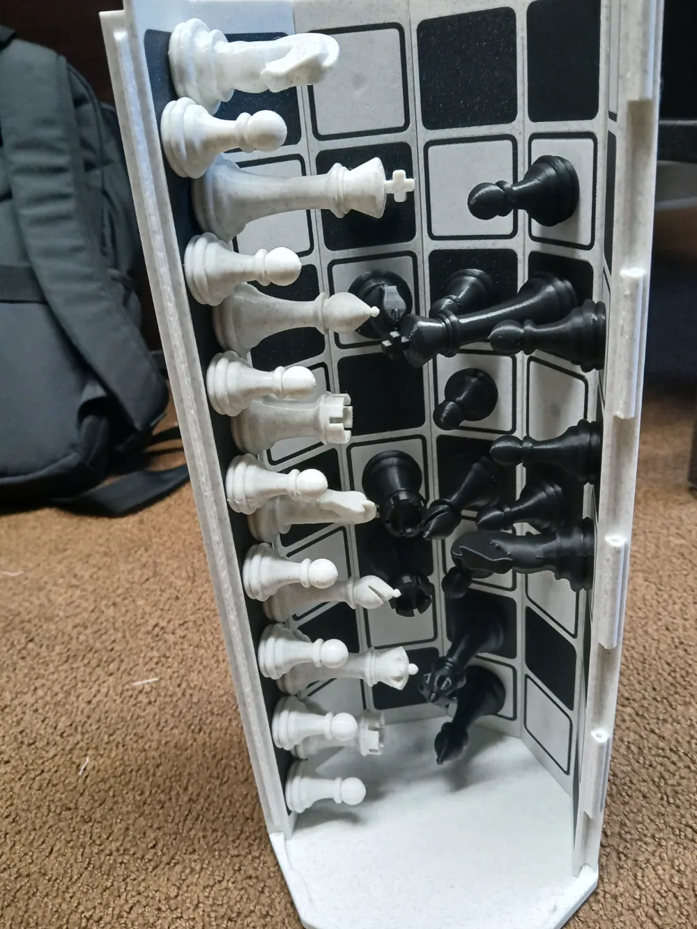 Roll Up Chess Set - Single Extruder - Large - Free 3D Print Model ...