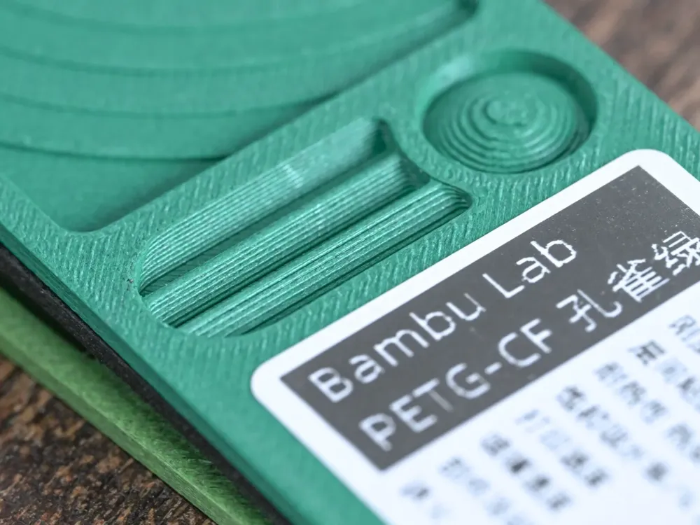 Filament Sample Swatch with Layered Texture and Transparency Display ...