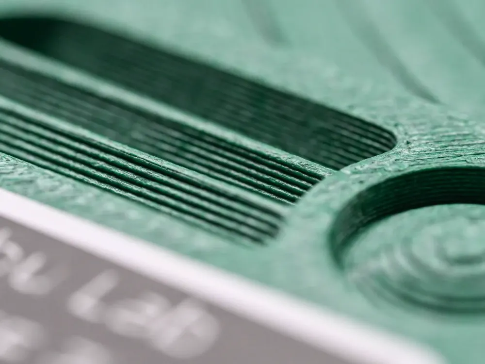 Filament Sample Swatch with Layered Texture and Transparency Display ...