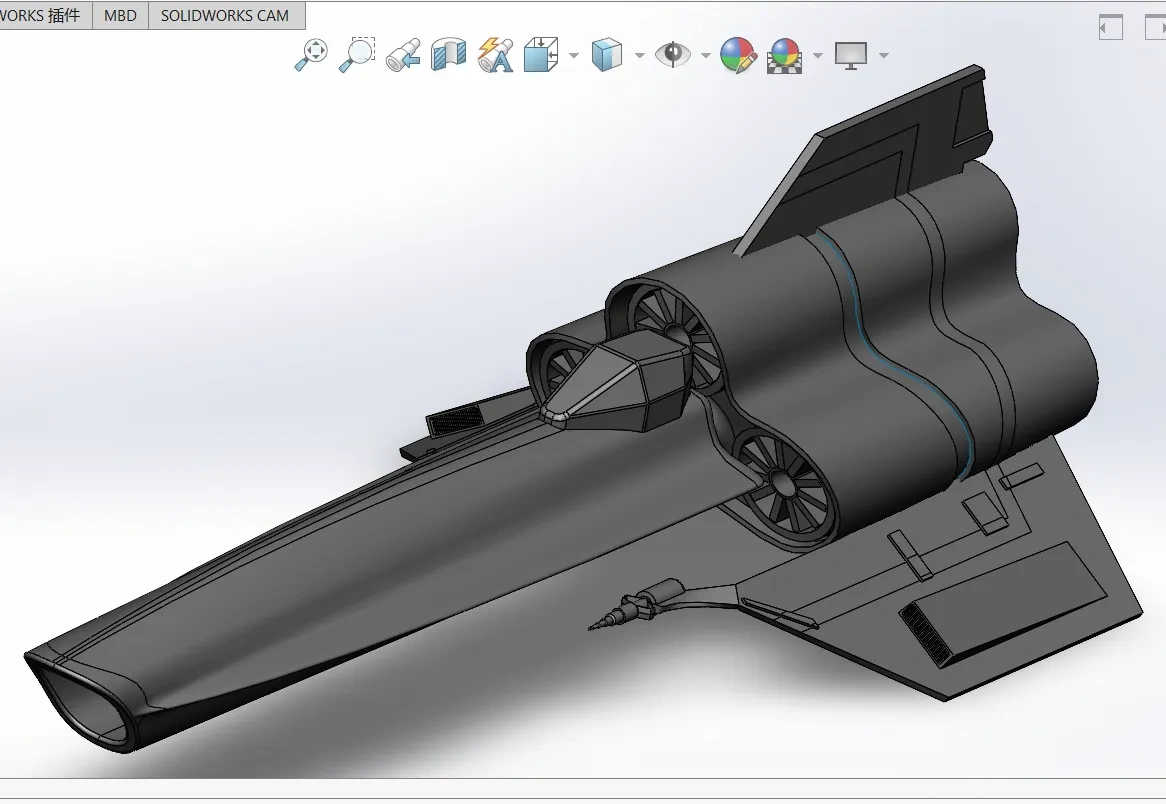 Space Fortress Viper Fighter by 北南安（国际站） - MakerWorld