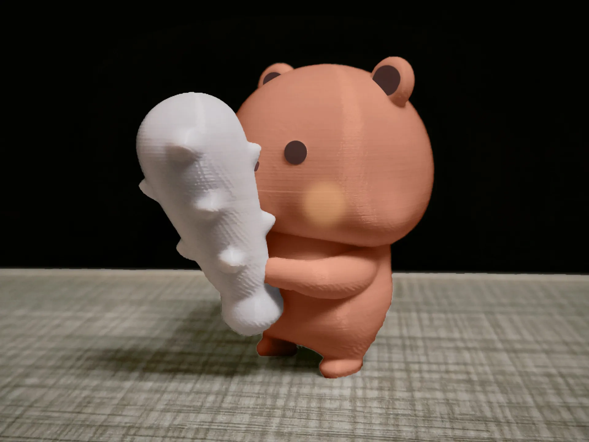 Couple Bear Series - Bu Bu Holding a Cudgel by J.Z.D. - MakerWorld