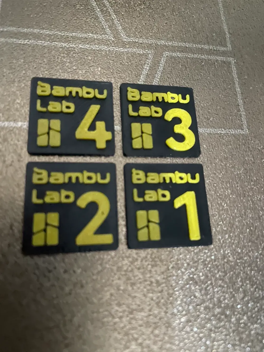Bambu Lab logo number decoration, for BMCU extruder by user_3089371804 ...