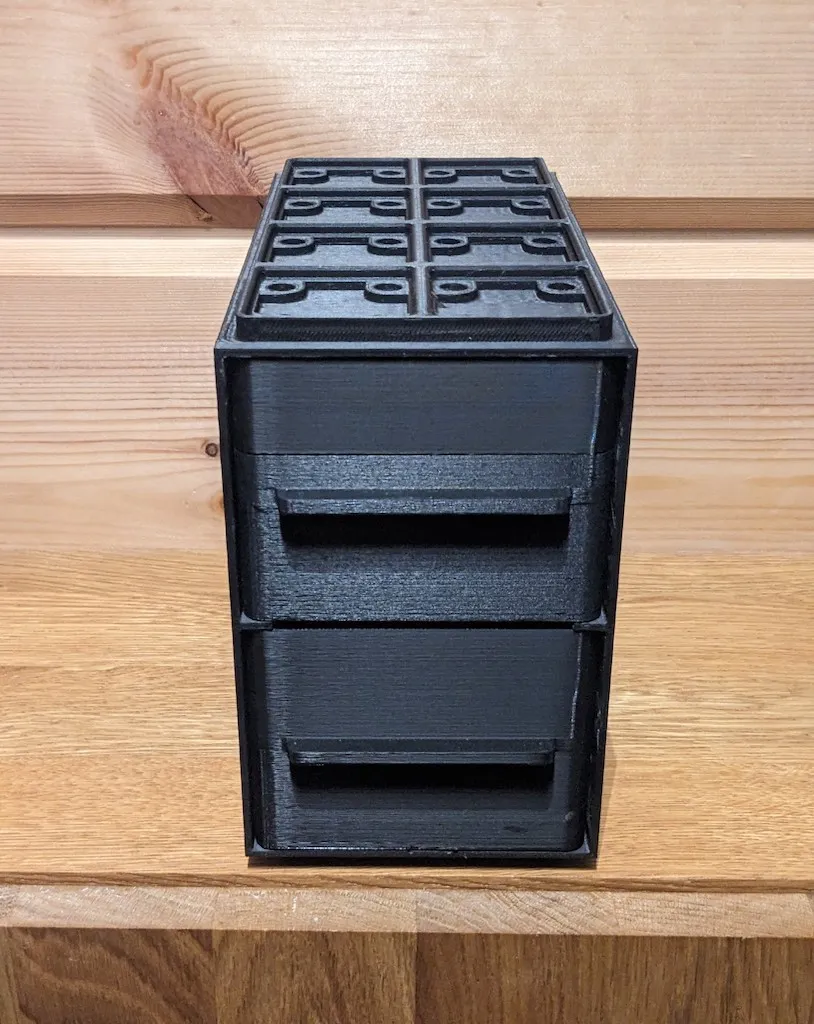 Gridfinity chest with drawers 2x4x9 Remixed by iw3d - MakerWorld
