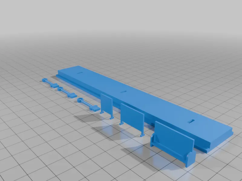 N scale modular station platform by KaiKnutsen3D - MakerWorld