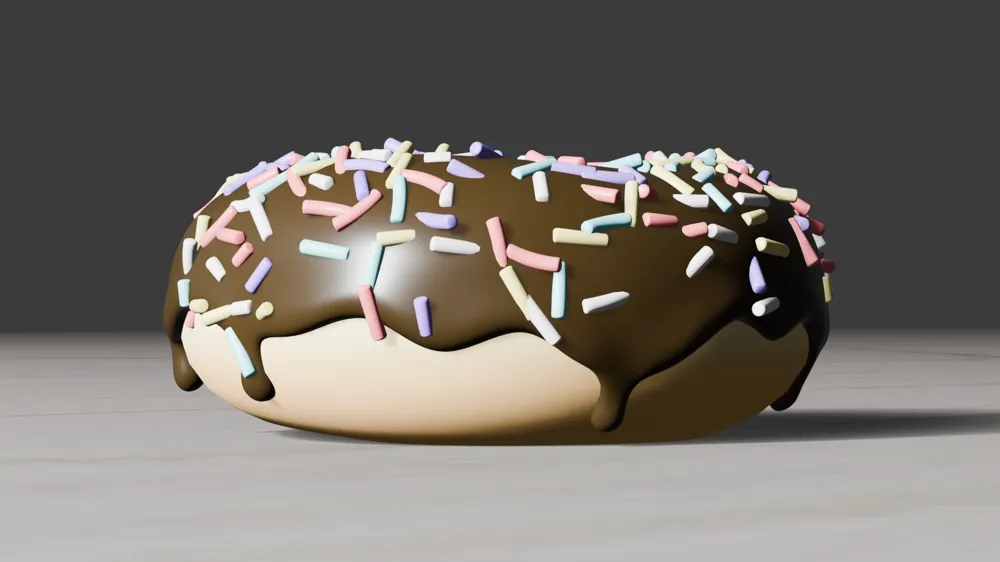 Donut with long sprinkles Remixed by Nolan L - MakerWorld