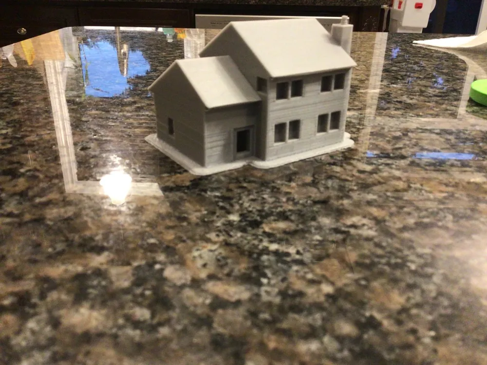N Scale Suburban House 3 by KaiKnutsen3DMakerWorld: Download Free 3D Models