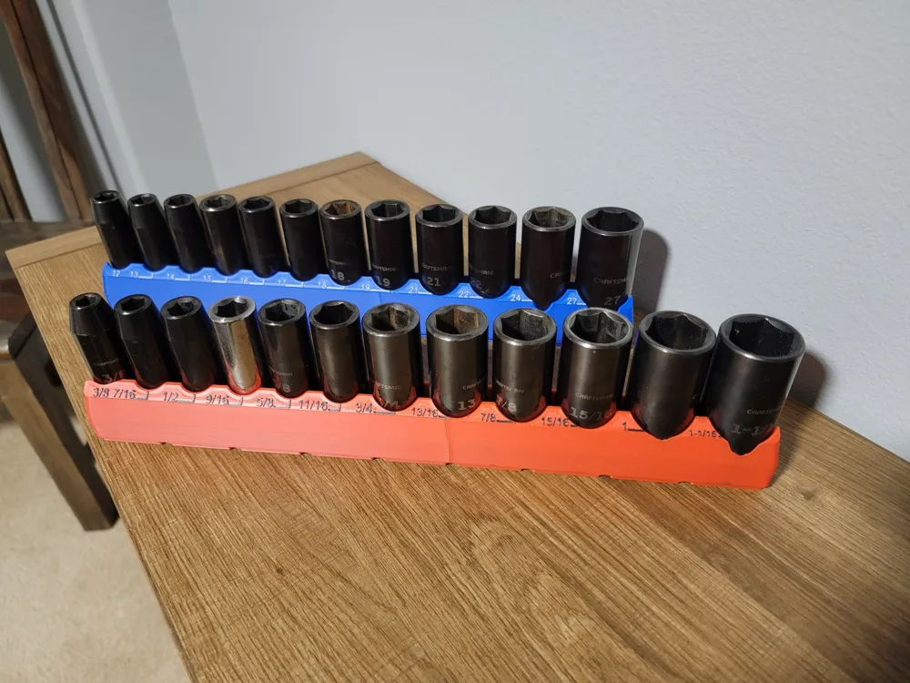 Impact Socket Holders - Gridfinity - Free 3D Print Model - MakerWorld